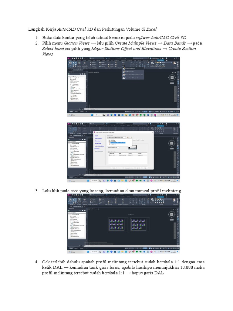 Panduan Perhitungan Volume AutoCAD Civil 3D | PDF | Pengelolaan Keuangan & Uang | Metode & Bahan ...