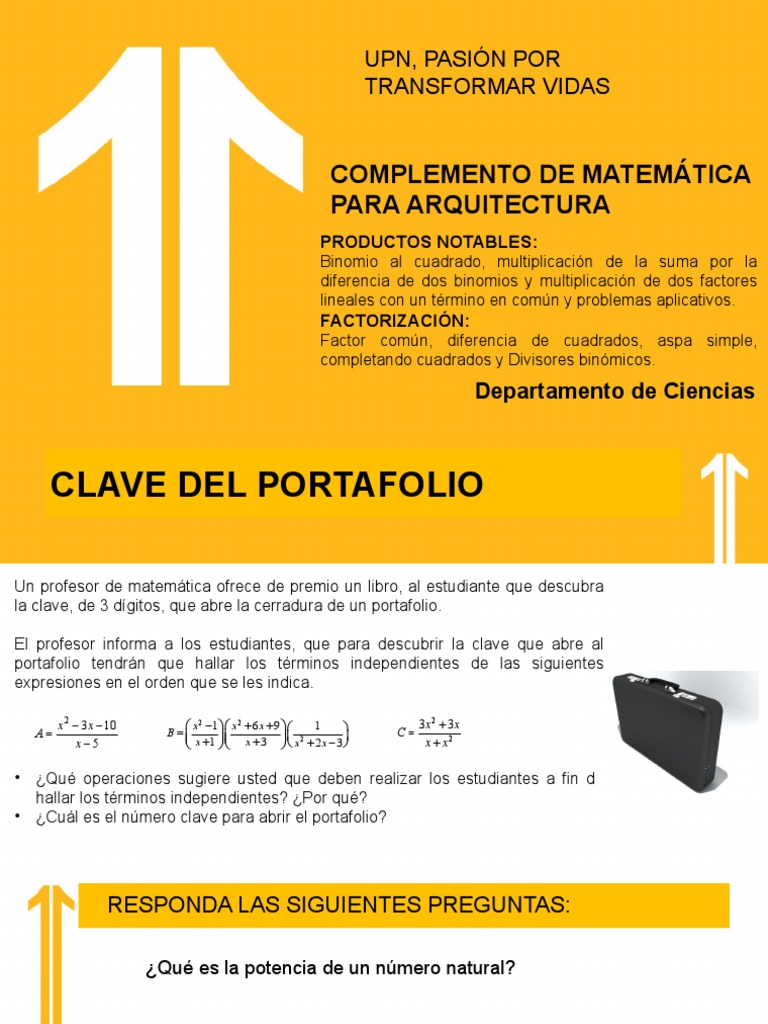 Complemento de Matemática para Arquitectura: Upn, Pasión Por Transformar Vidas | PDF ...