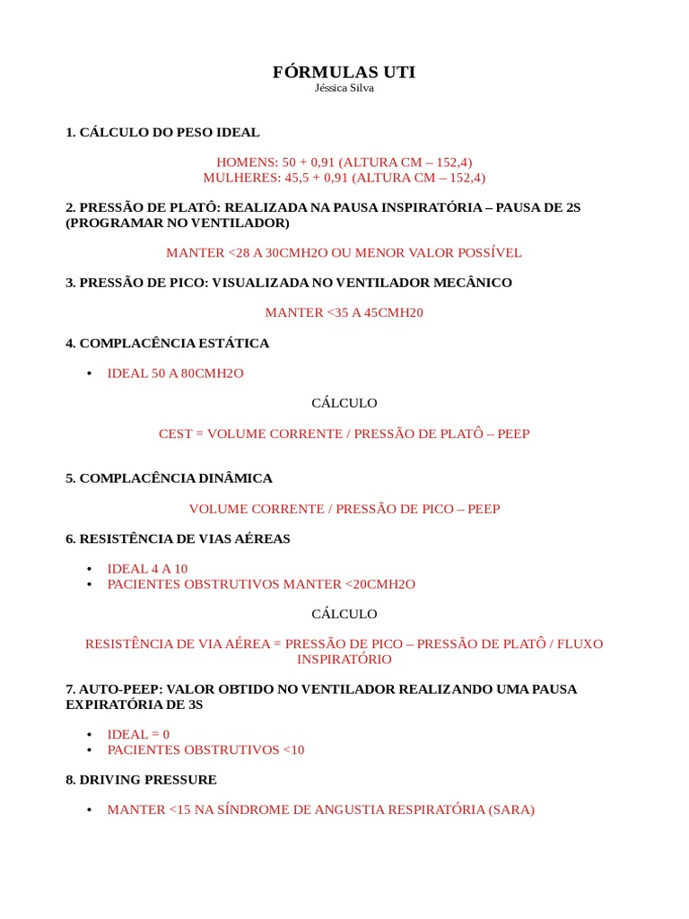 Formulas Uti | PDF