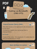 Ludwig Von Bertalanffy's General Systems Theory | PDF | System ...