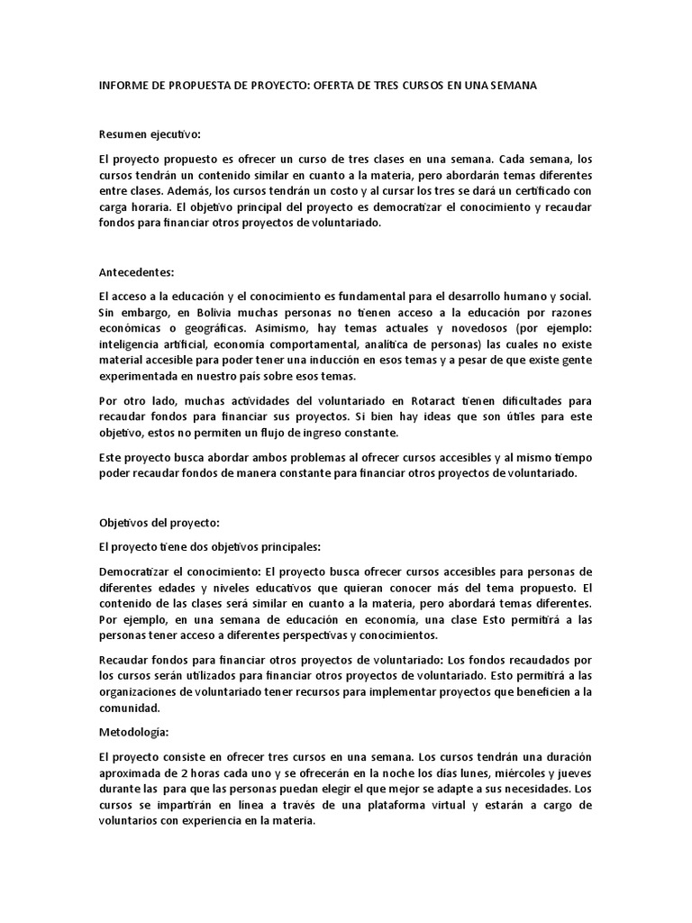 Proyecto Rotar Act | PDF | Conocimiento