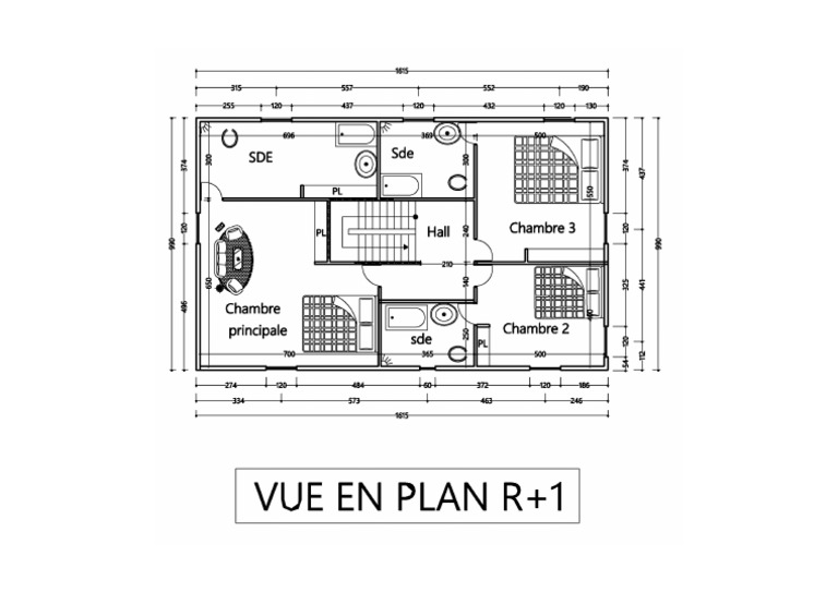 Vue Plan Du R+1 | PDF