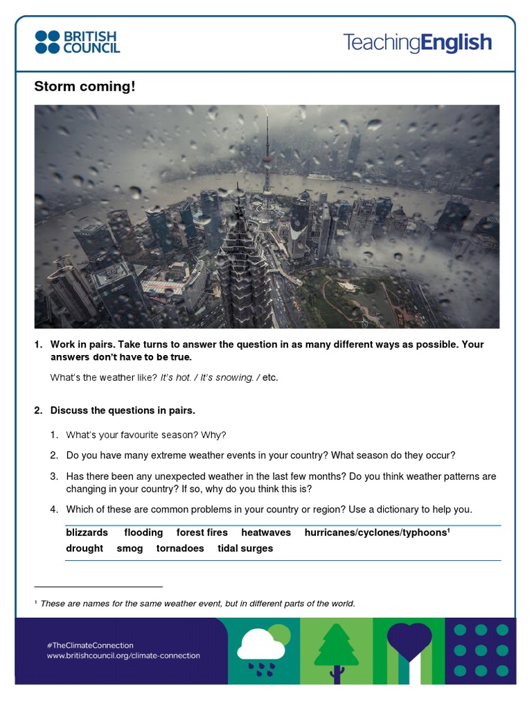 Weather Student Worksheet | PDF | Weather | Tropical Cyclones
