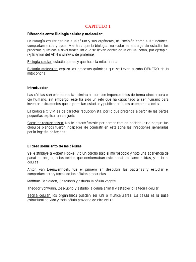 Biologia Celular de Karp Cap 1 | PDF | Biología Celular) | Virus