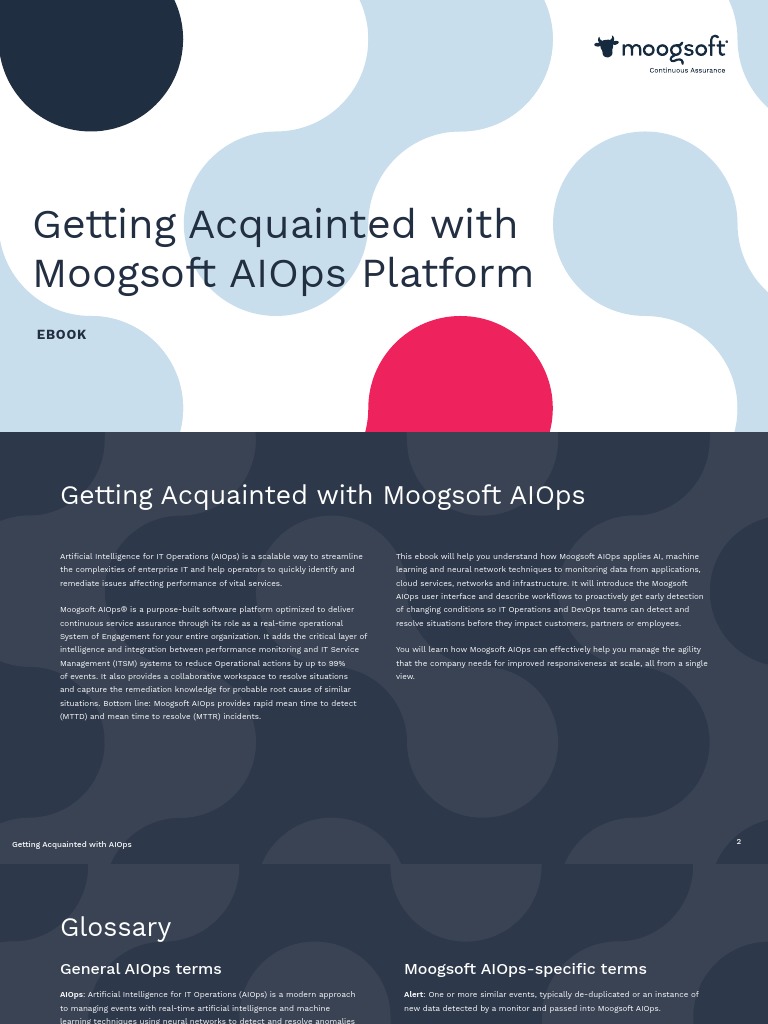 Moogsoft Ebook Getting Acquainted With Aiops Platform | PDF | Machine Learning | Artificial ...