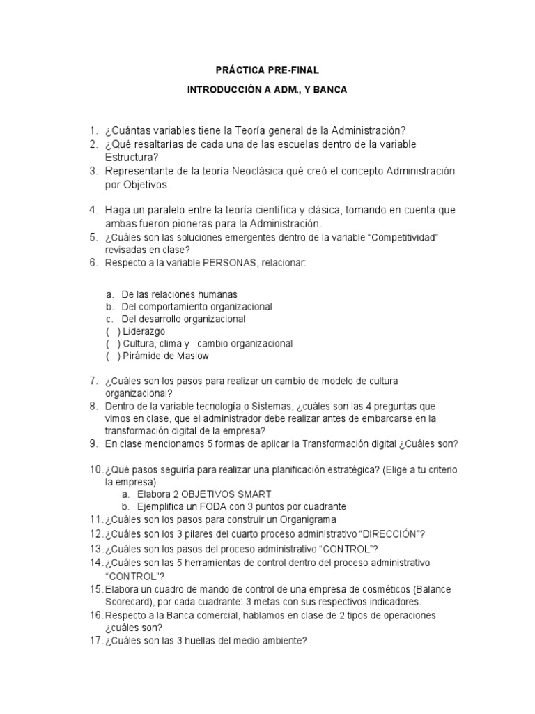 Practica Pre Final PDF | PDF | Marketing | Economias