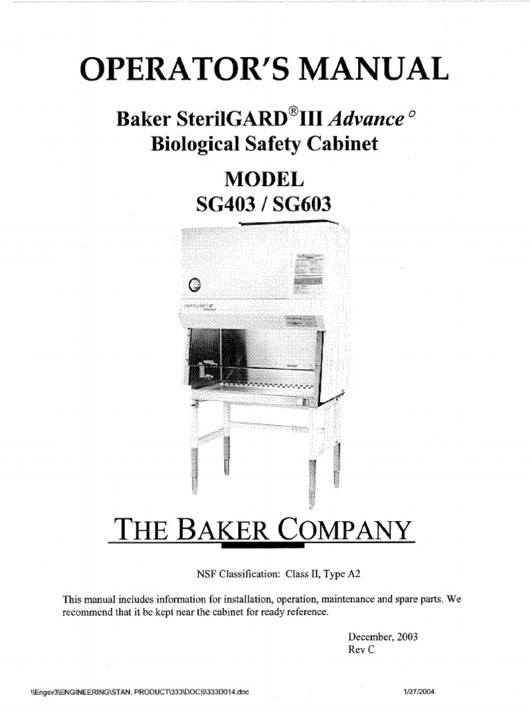 Manual SG403 603 Part1 | PDF