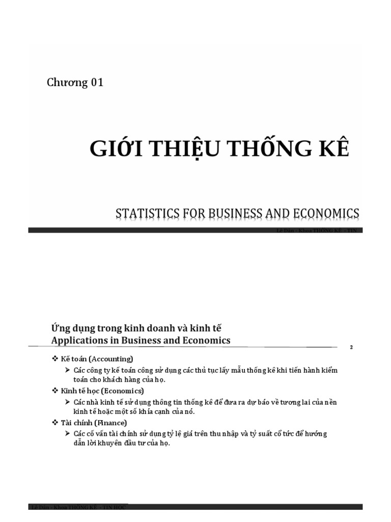 Ch01 Introduction To Statistics 0 Vi Pdf