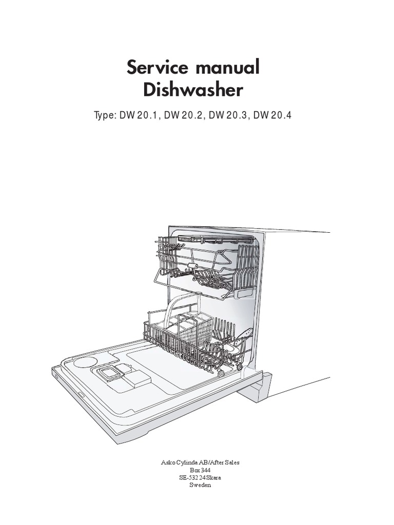 Asko dw20 Dishwasher Ser | PDF | Valve | Pump