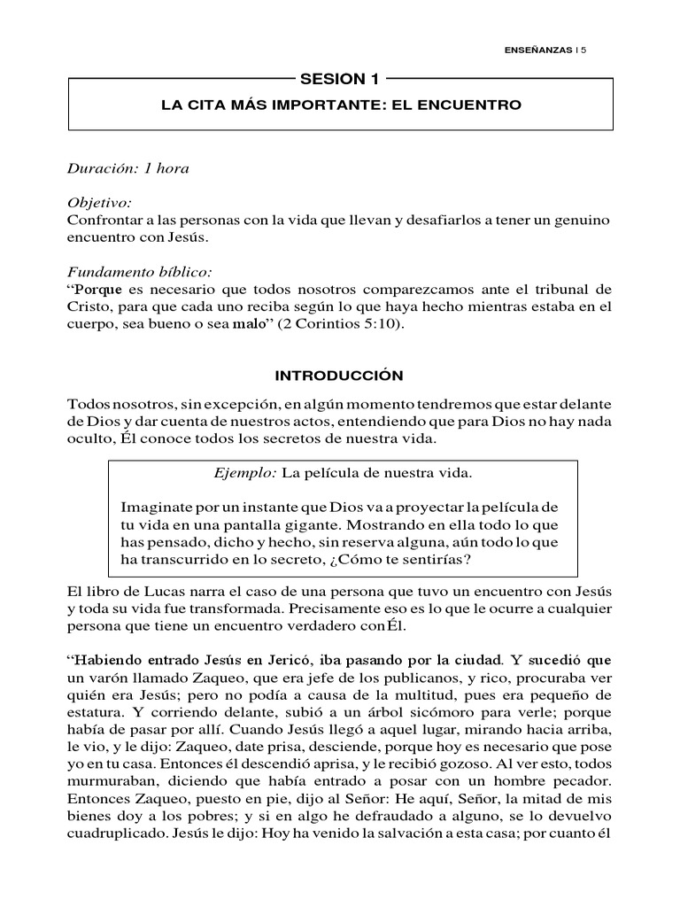Encuentro 1 - La Cita Mas Importante | PDF | Jesús | Salvación
