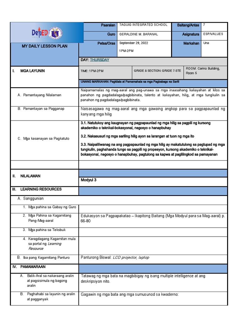 ESP-Week 4 - STE | PDF