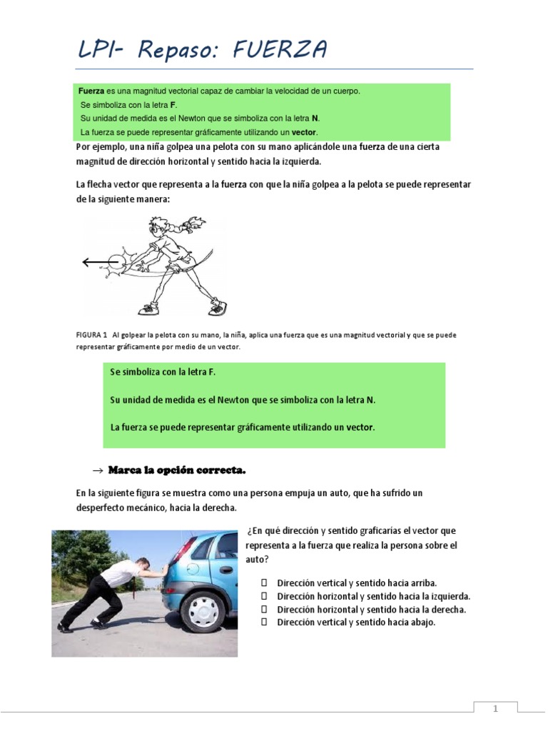 Fuerza y Leyes de Newton Explicadas | PDF | Las leyes del movimiento de ...