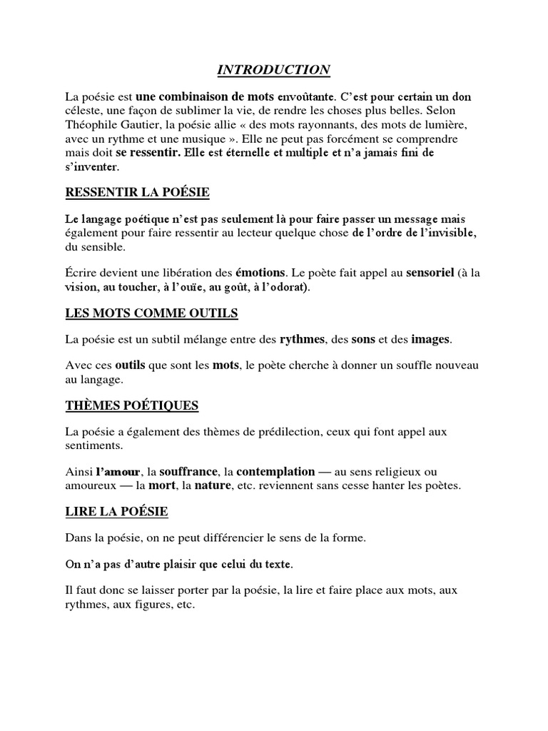 Poésie | PDF | Poésie