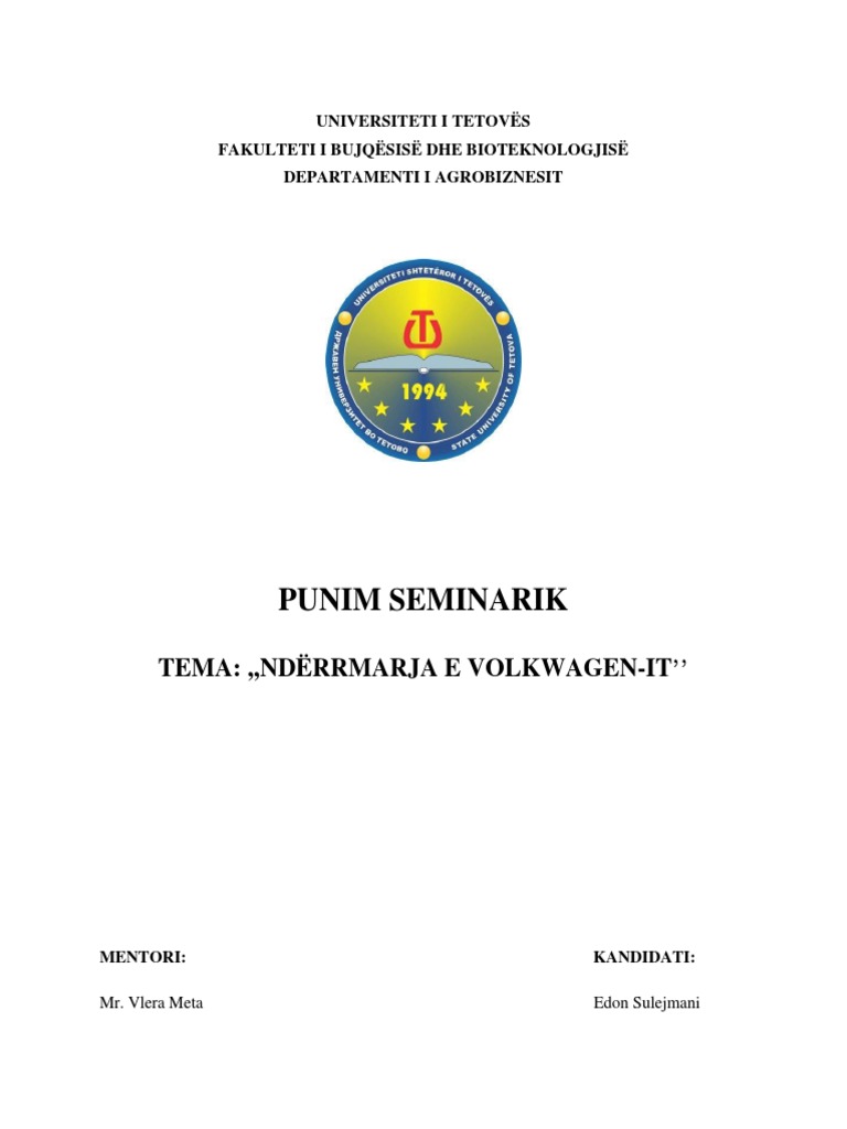 Punim Seminarik Edon Sulejmani | PDF