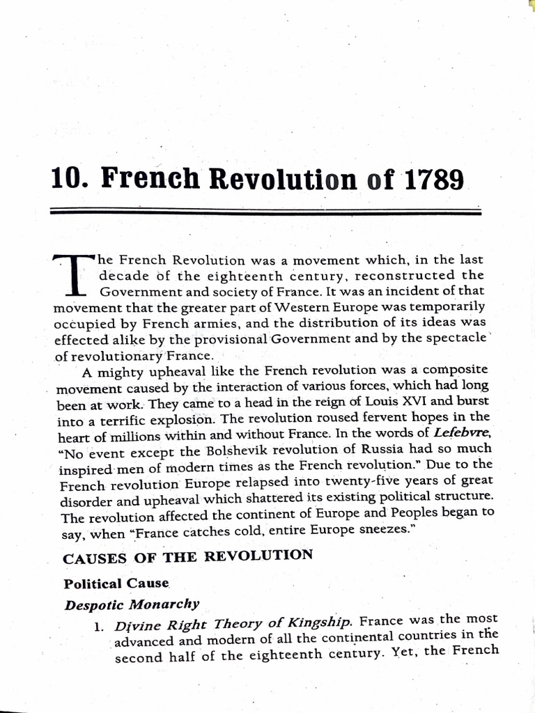 French Revolution of 1789 | PDF | Nobility | Palace Of Versailles