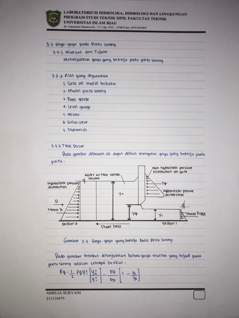 Bab 3 - Gaya Gaya Pada Pintu Sorong | PDF