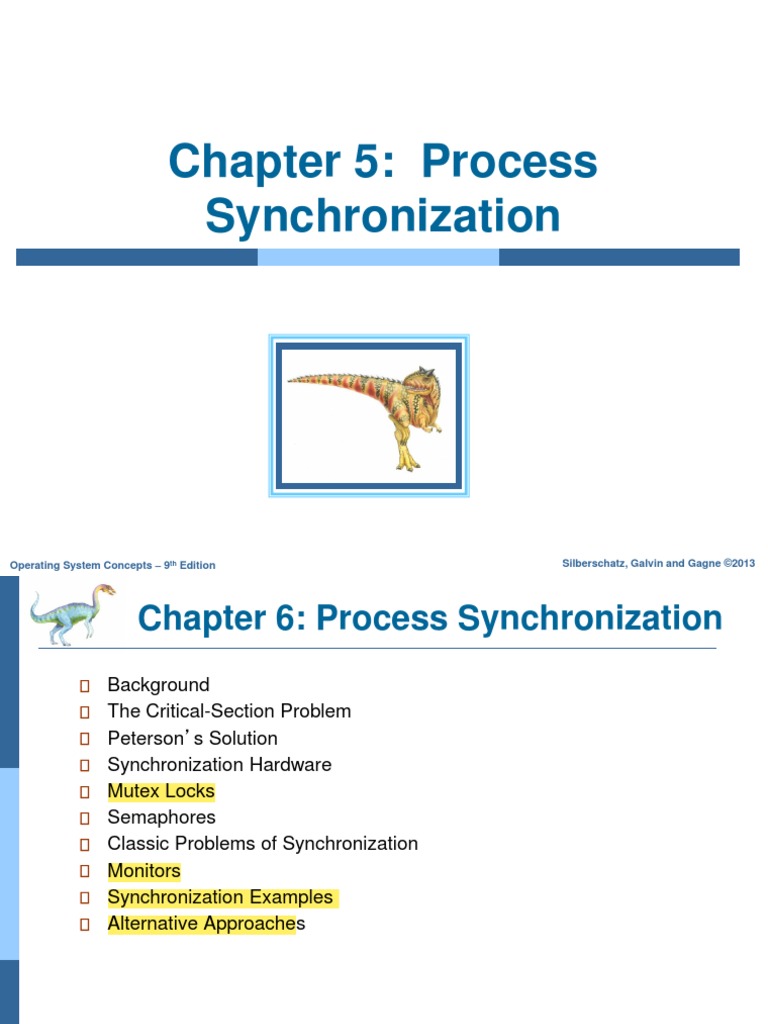 Ch6 Process Synchronization Pdf Process Computing Operating System