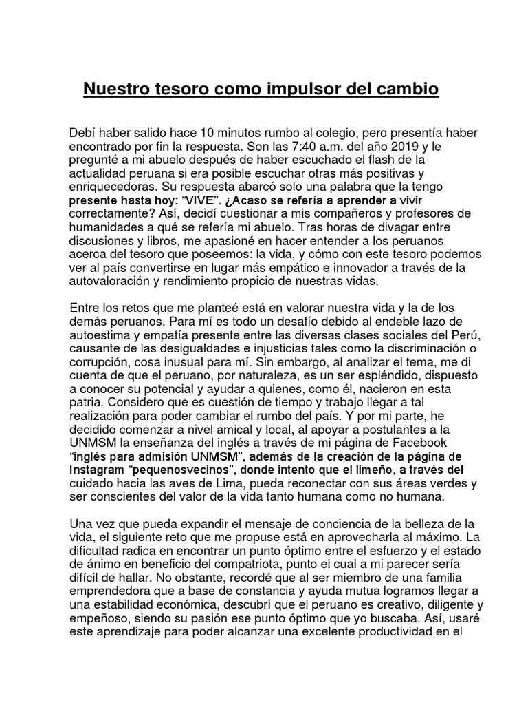 Ensayo Beca Cometa | PDF