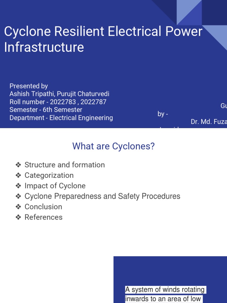Electrical System Cyclone | PDF | Tropical Cyclones | Cyclone