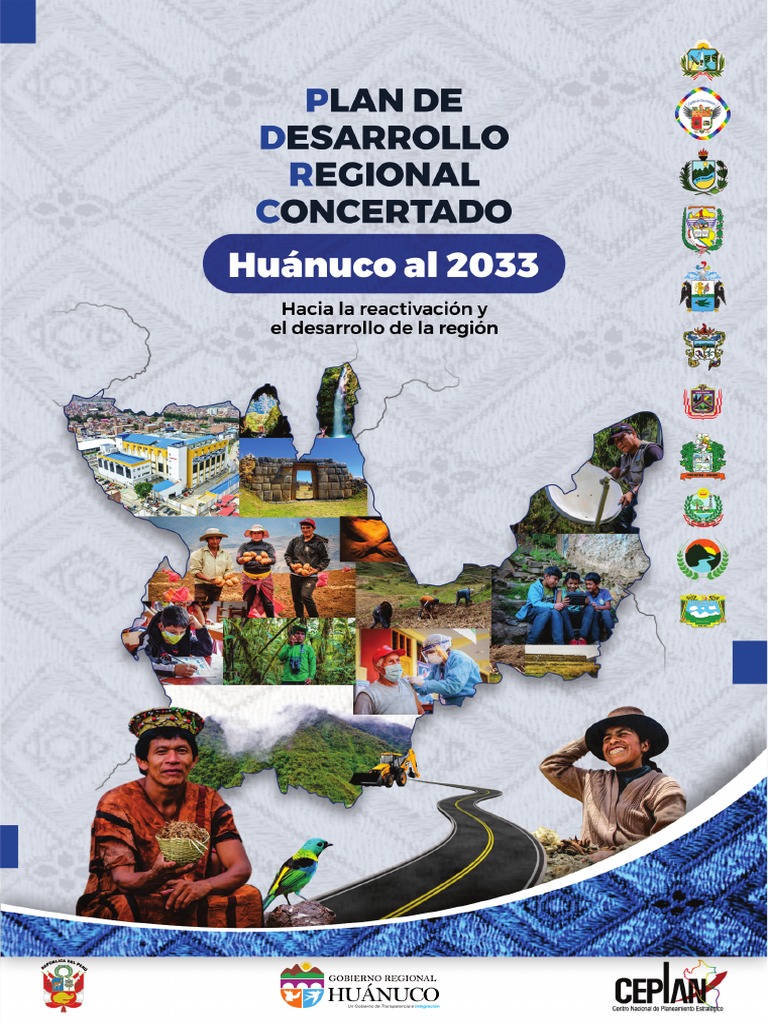 Plan de Desarrollo Regional Concertado Huánuco Al 2033 | PDF | Sustentabilidad | Planificación
