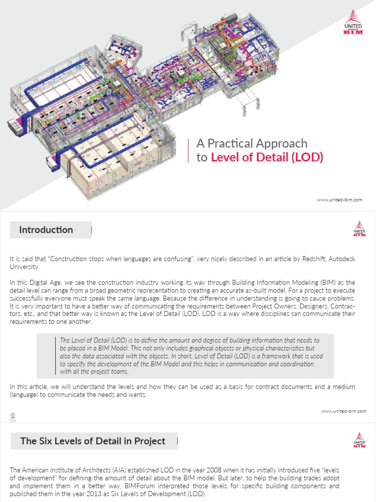 Blog - A Practical Approach To Level of Detail LOD - United BIM Inc. | PDF | Building ...