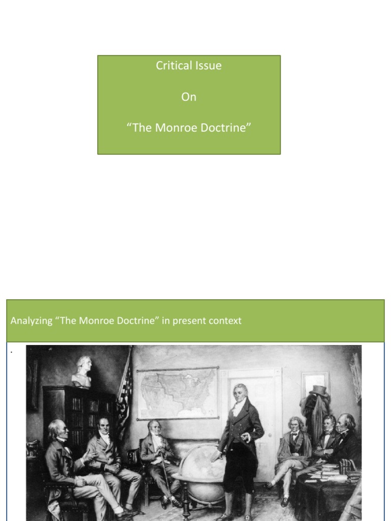 The Monroe Doctrine | PDF | Nato | The United States