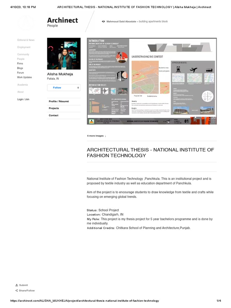 ARCHITECTURAL THESIS - NATIONAL INSTITUTE OF FASHION TECHNOLOGY - Alisha Mukheja - Archinect ...