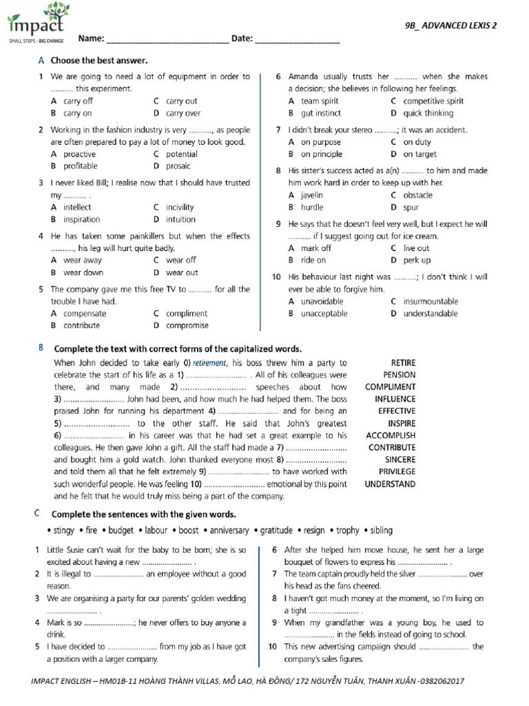 G2B - Advanced Lexis 2 | PDF