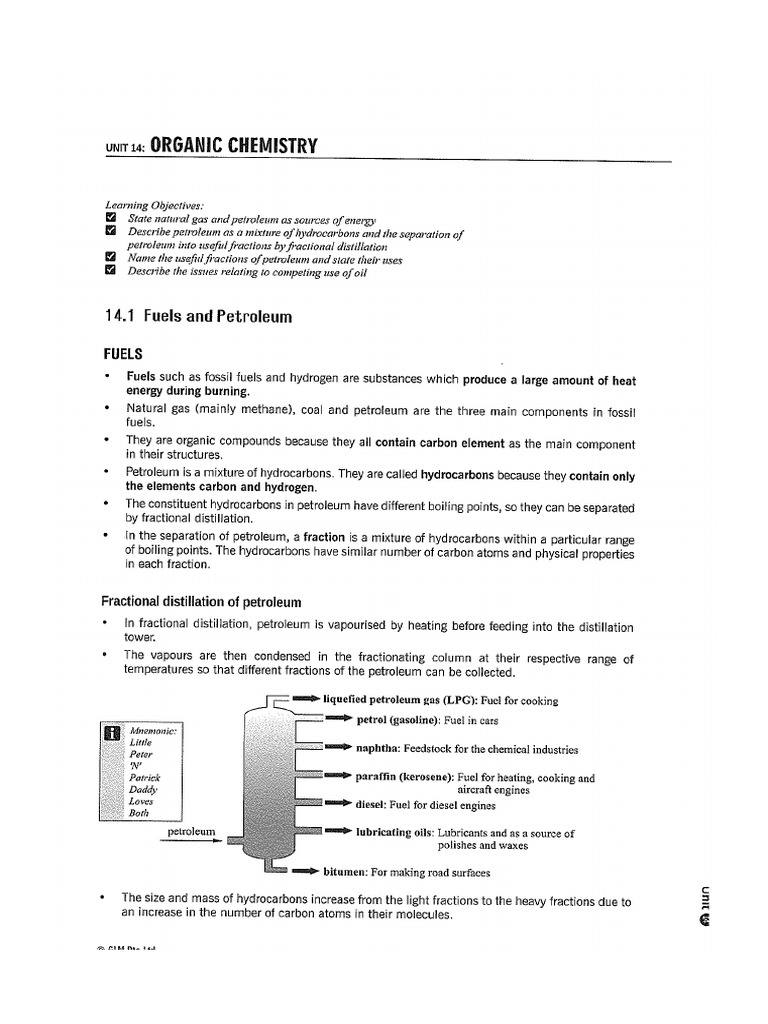 Unit 14 - Organic Chemistry | PDF