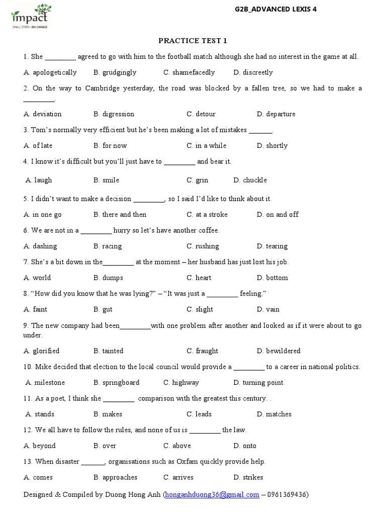 G2B - Advanced Lexis 5 | PDF