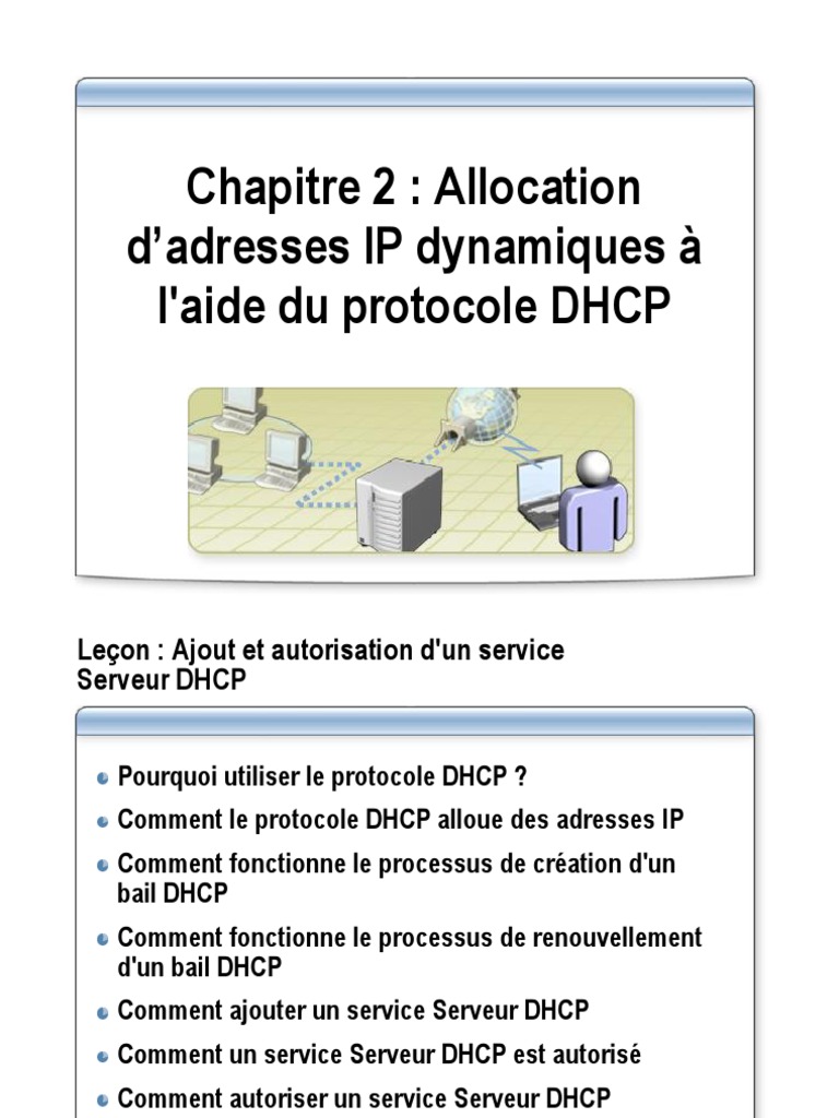 Chapitre 2_Allocation des adresses IP à l'aide de DHCP | PDF | Adresse ...