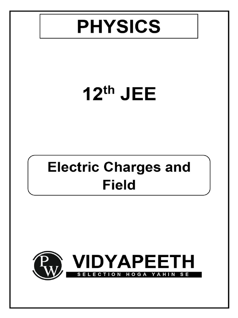 DPP on Electric Charges and Fields | PDF | Electric Charge | Sphere