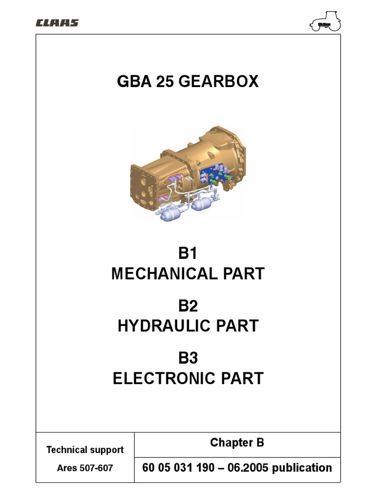 GBA 25 Gearbox: Chapter B 60 05 031 190 - 06.2005 Publication | PDF | Switch | Manufactured Goods