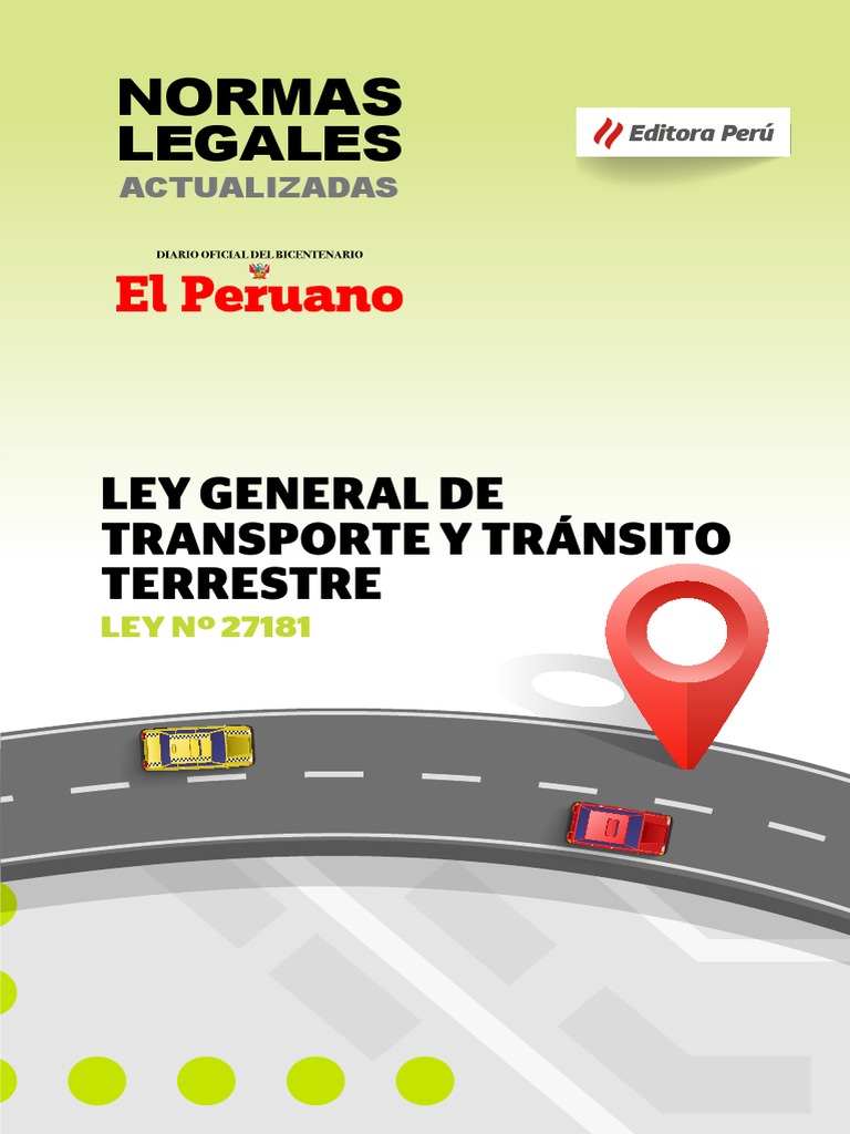 Ley General de Transporte y Transito Terrestre | PDF | Transporte | Regulación
