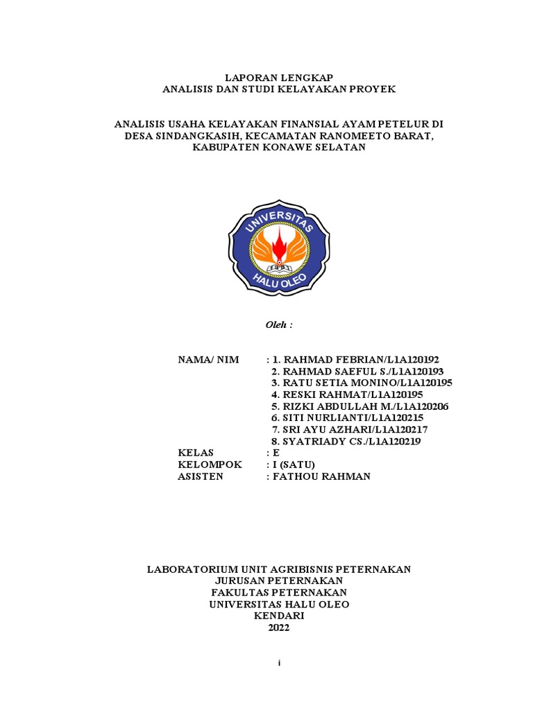 Lap. Lengkap Analisis Kel.1 | PDF