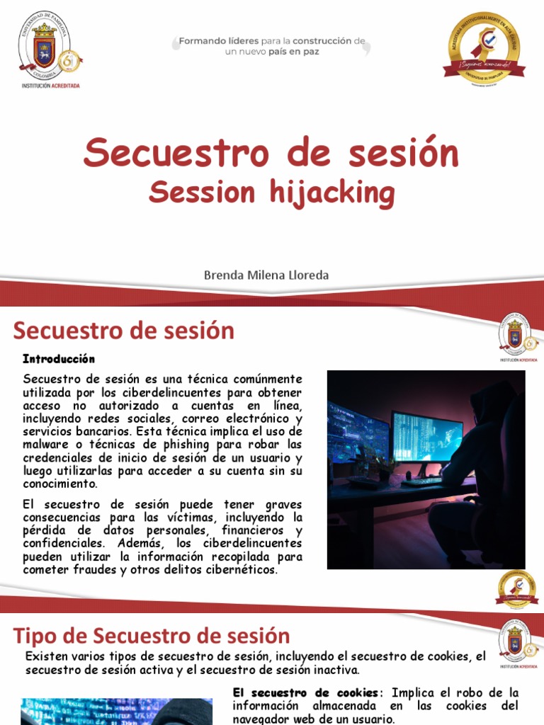 Secuestro de Sesión: Session Hijacking | PDF | Suplantación de identidad | Cookie HTTP