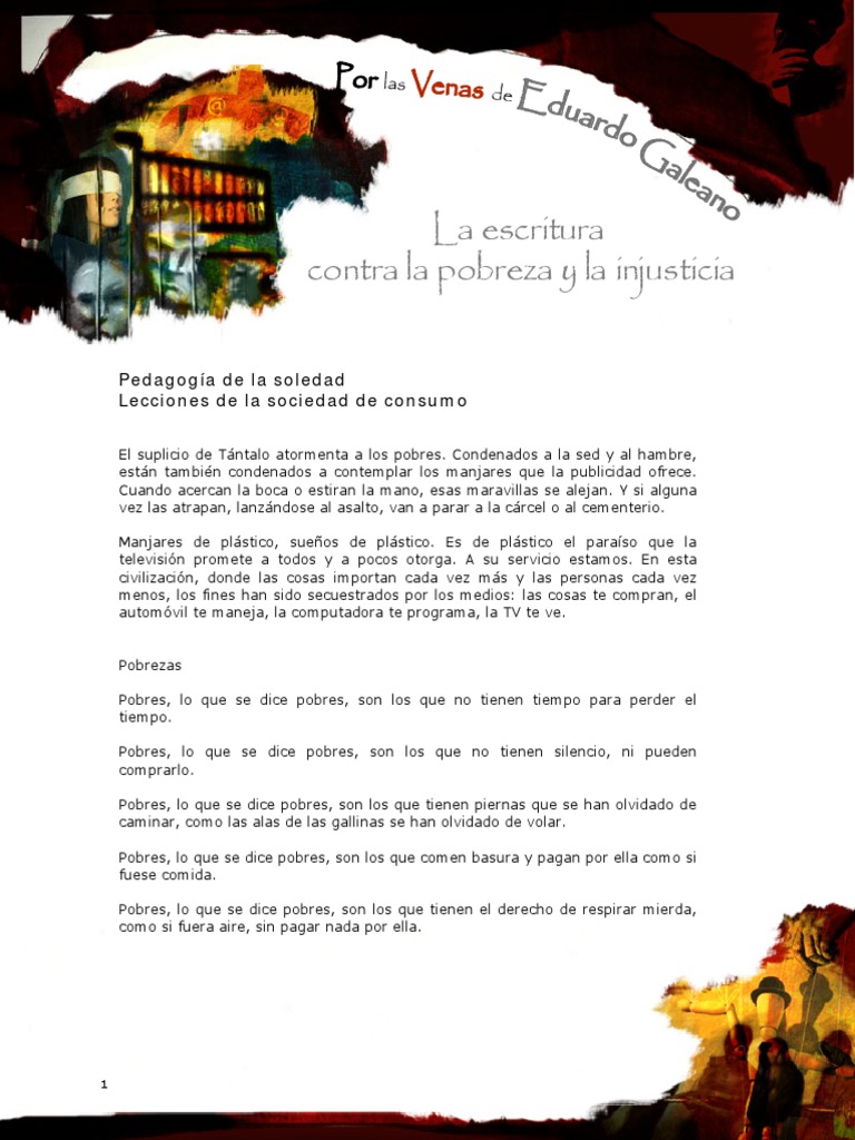 pedagogía Eduardo Galeano | PDF
