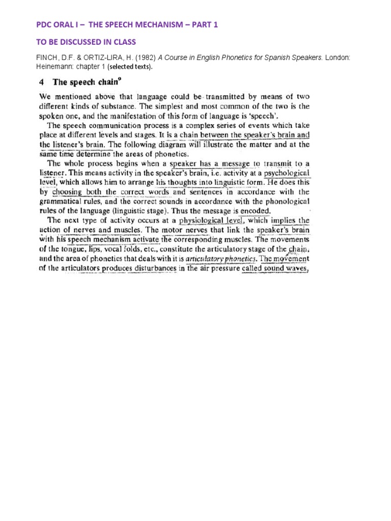 The Speech Mechanism | PDF
