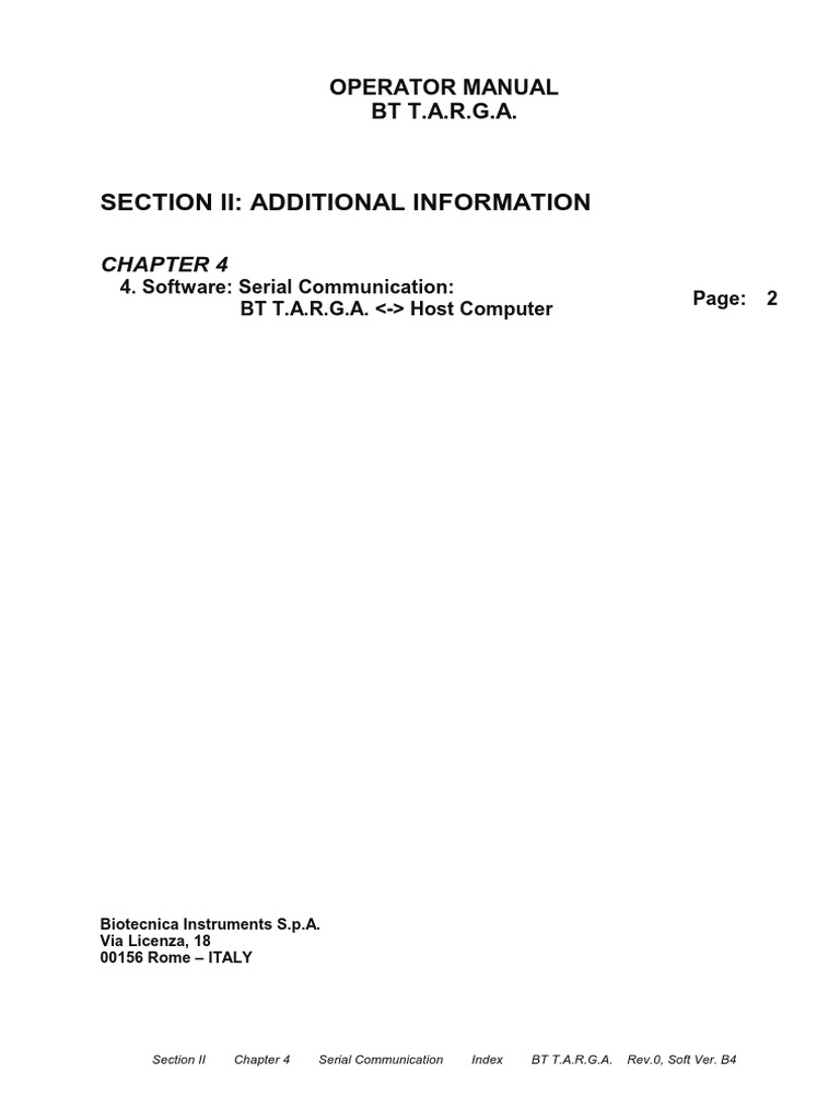 Protocolo Interface TARGA | PDF | Electronics | Office Equipment