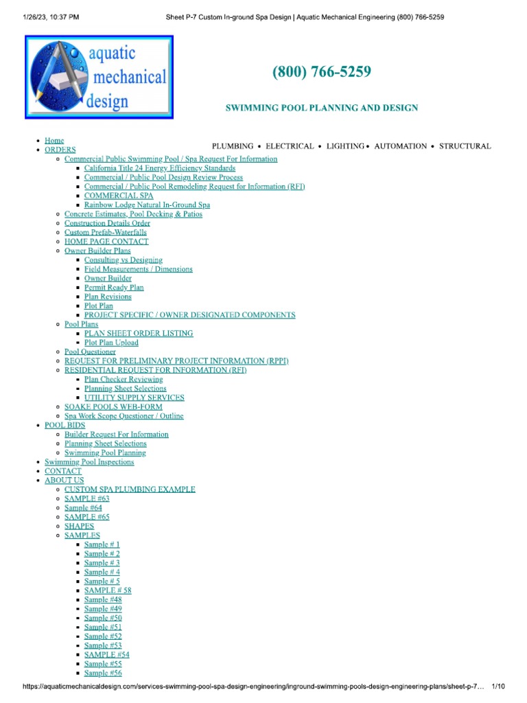 Spa Details | PDF