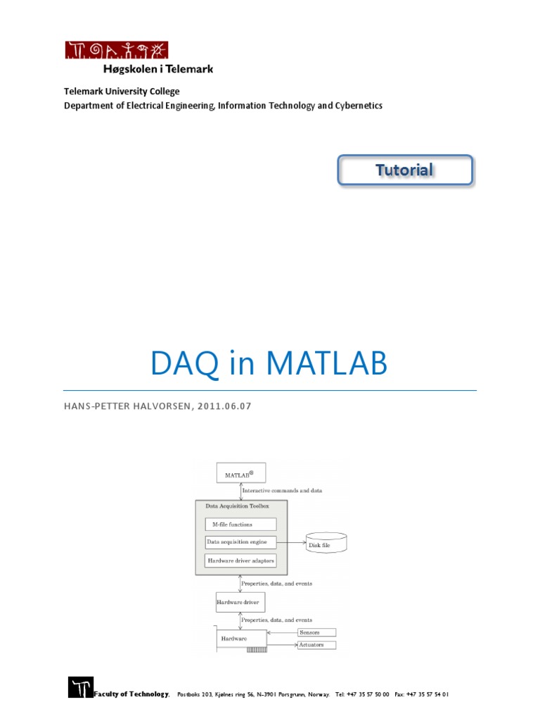 Data Acquisition in MATLAB | PDF | Data Acquisition | Matlab