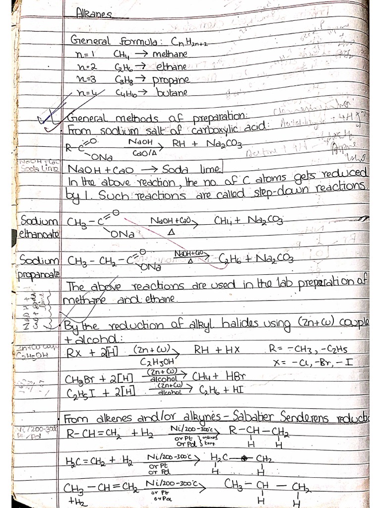 Hydrocarbons (Alkanes, Alkenes and Alkynes) | PDF