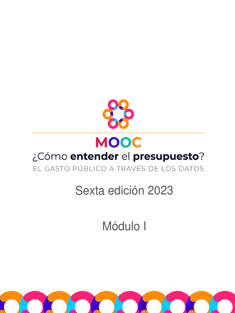 Modulo I MOOC CEP 2023 | PDF | Impuestos | Presupuesto