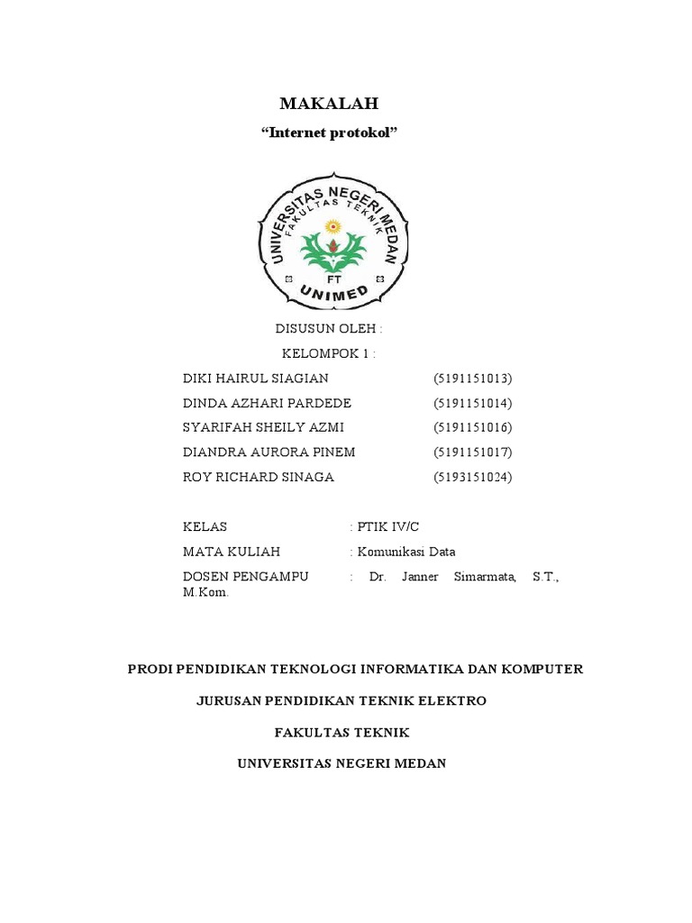 Kelompok 1 - Internet Protokol | PDF