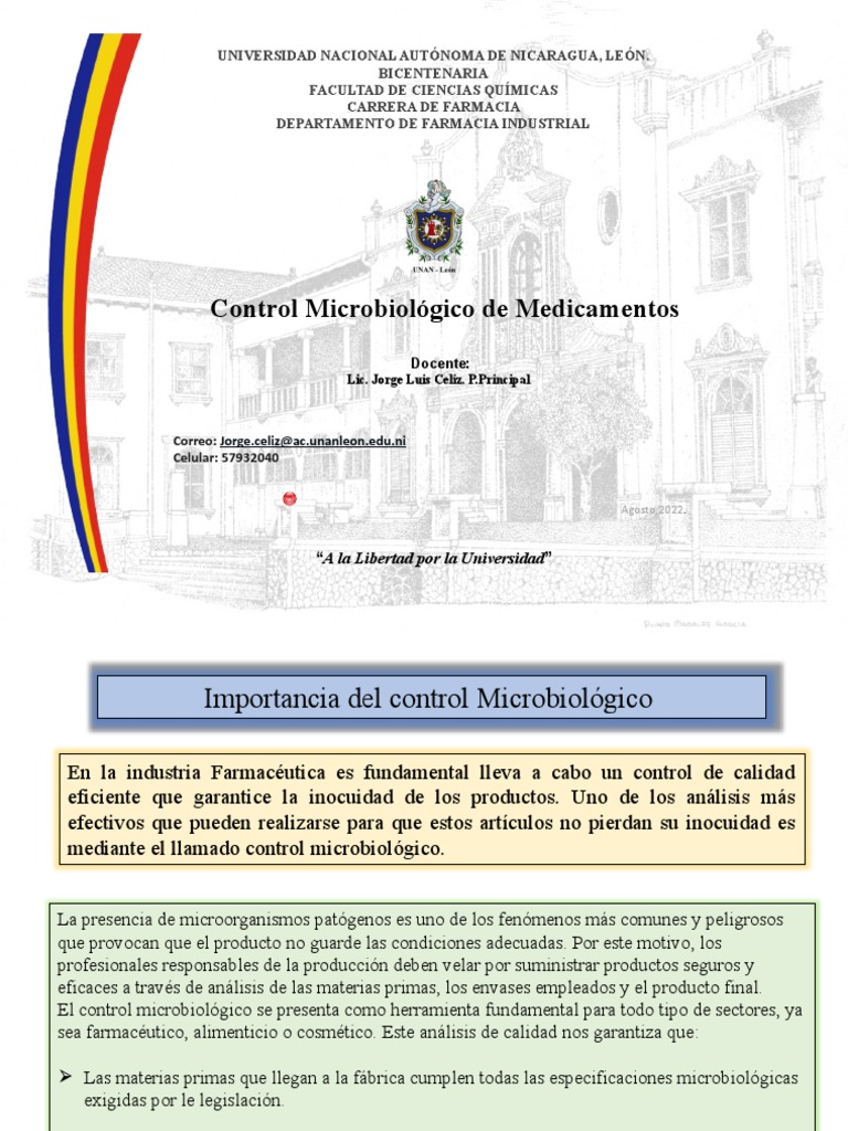 ANÁLISIS MICROBIOLÓGICO DE AGUA Control Microbiologico #1 | PDF | Farmacéutico | Agua