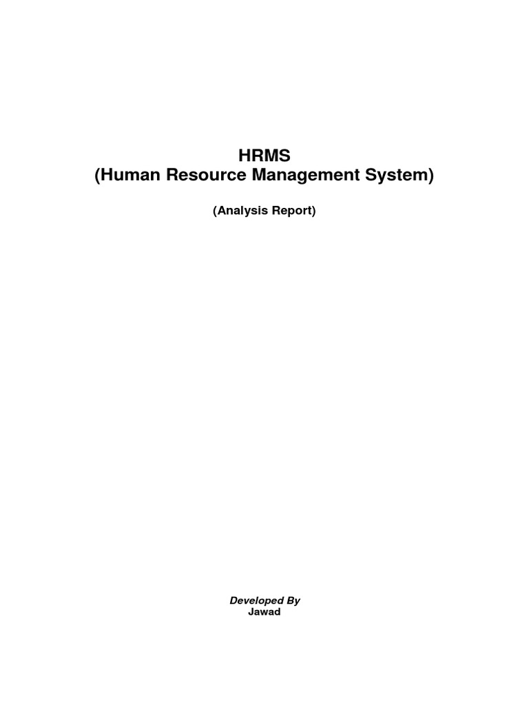 HRMS Technical Document | PDF | Payroll | Systems Science