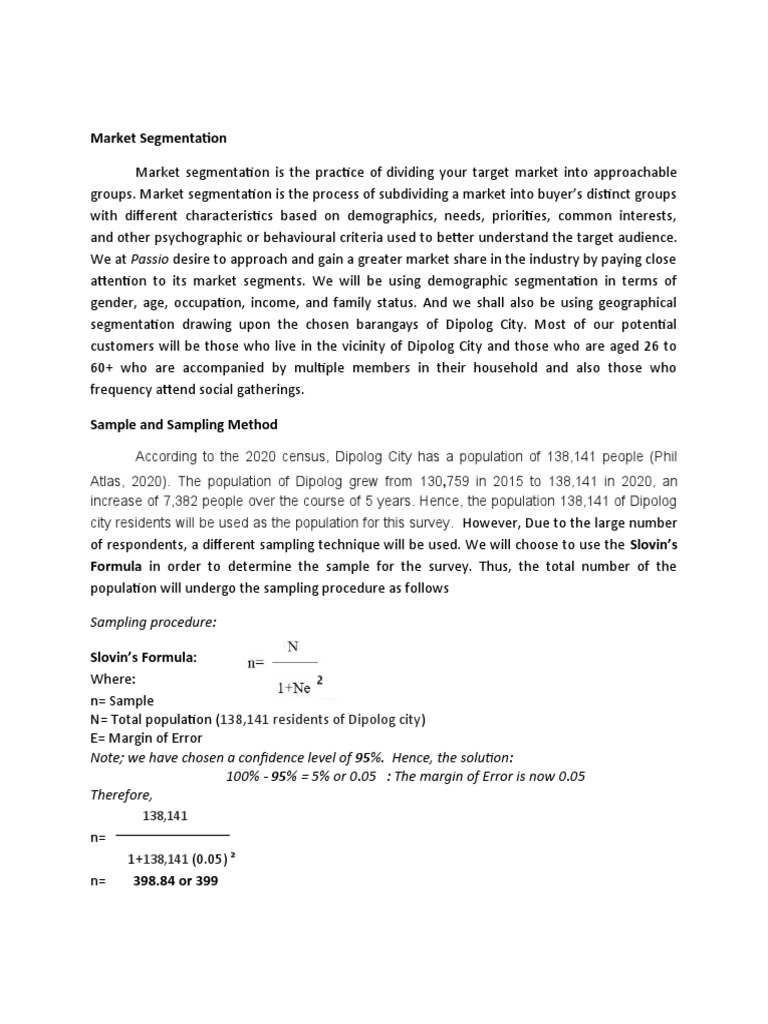 Market Survey Questionnaire | PDF | Market Segmentation | Sampling (Statistics)