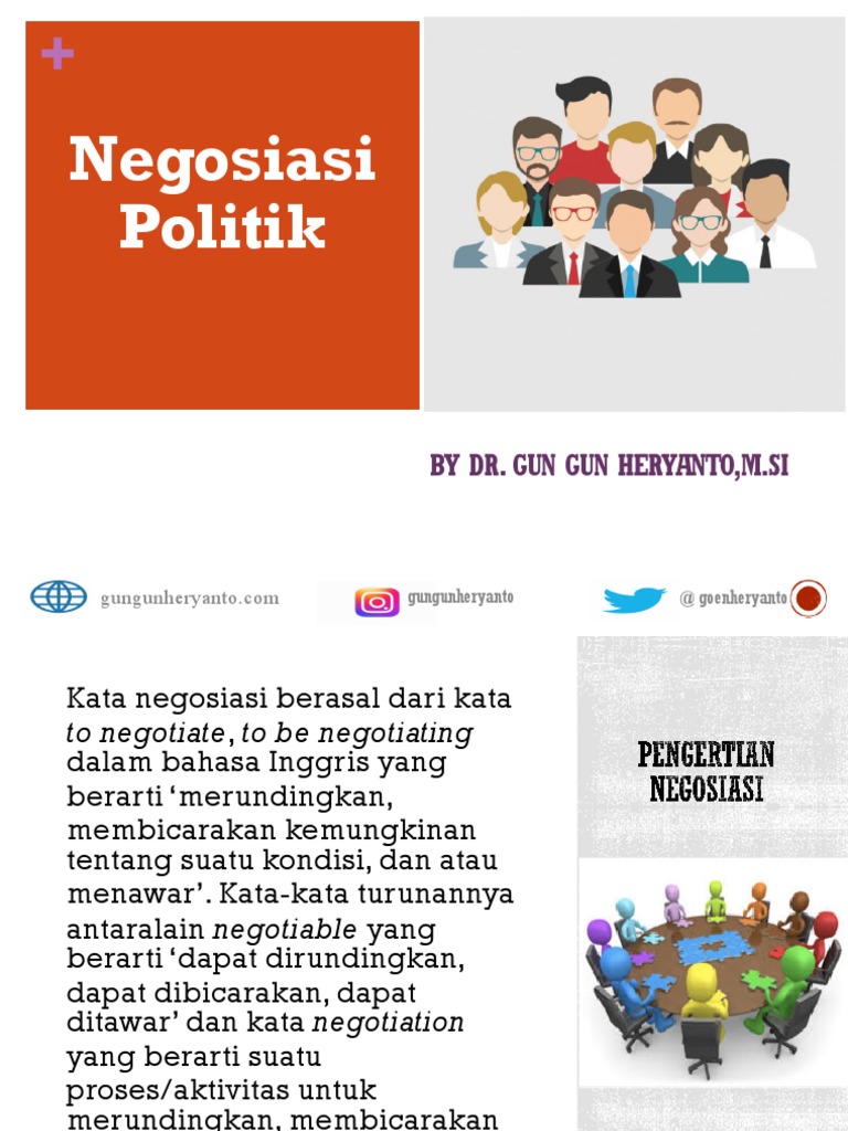 Proses dan Tipe Negosiasi Politik | PDF