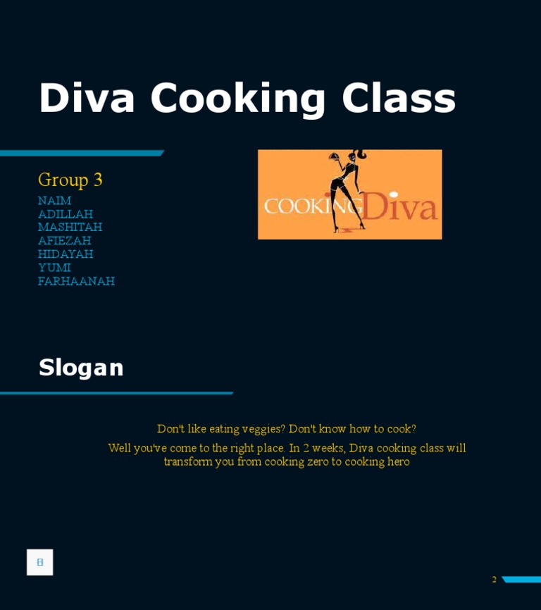 Diva Cooking Class: Group 3 | PDF