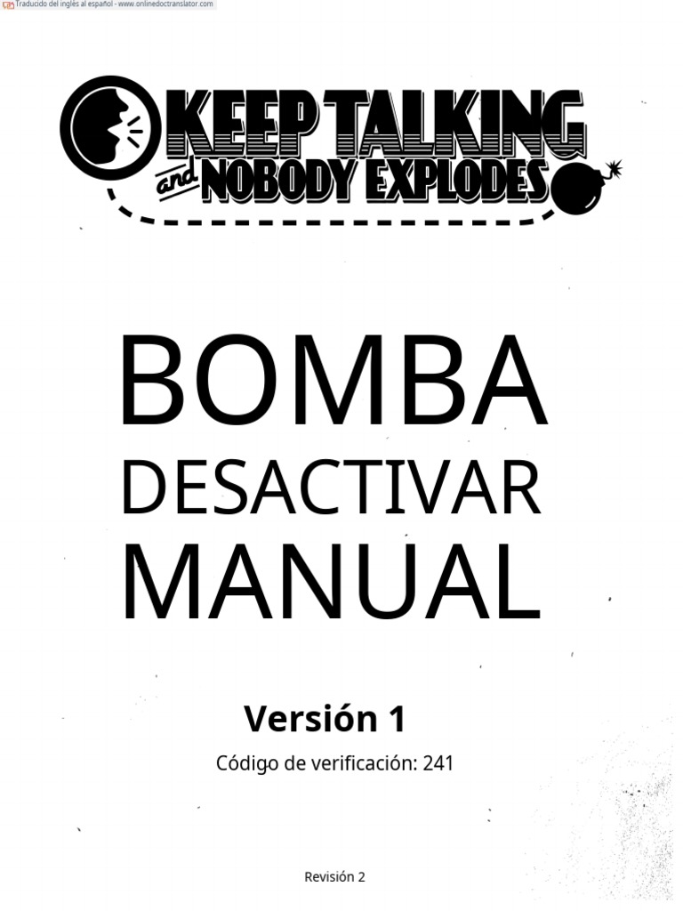 Manual de Desactivación de Bombas | PDF | Contraseña | Diodo emisor de luz